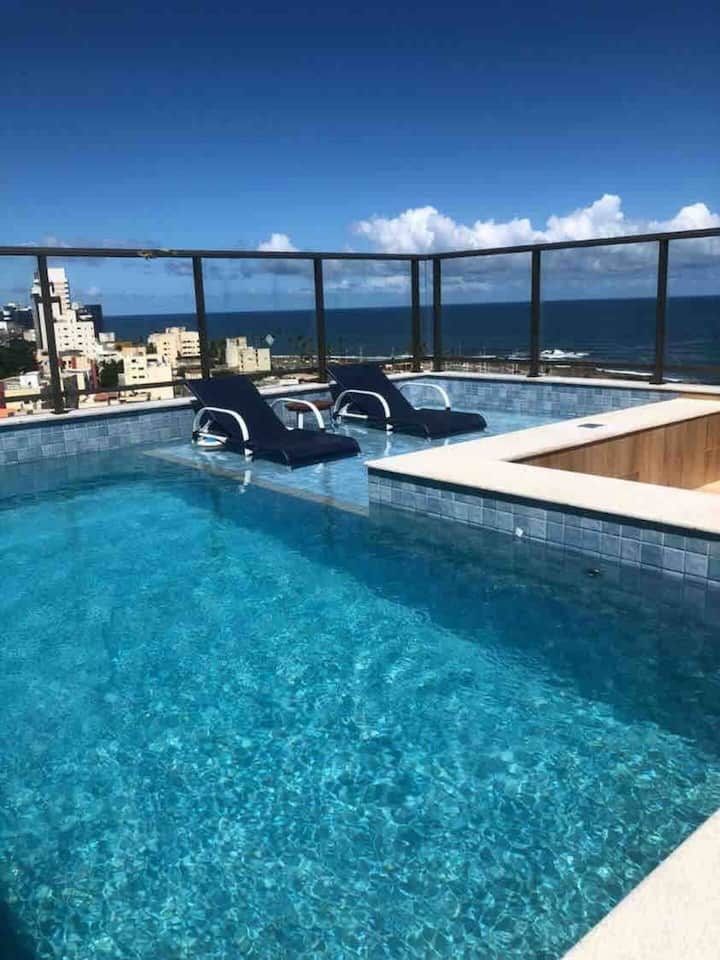Estúdio Vista Mar E Piscina - Costa Azul - Salvador
