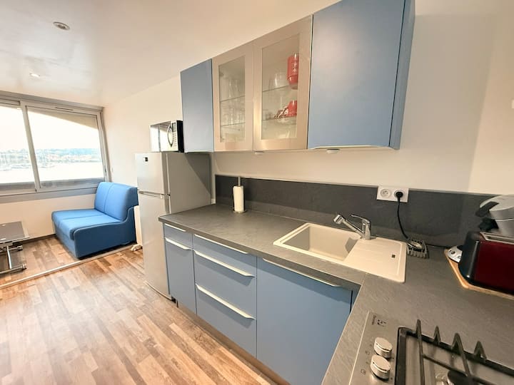 Noé Studio Cab./ile Pêcheurs/wifi/vue Mer Et Port - Agde