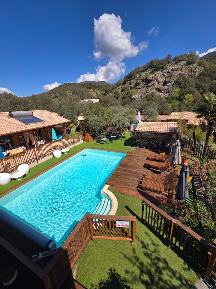 Chambre Avec Piscine Chauffée Spa Et Accès Riviere - Haute-Corse