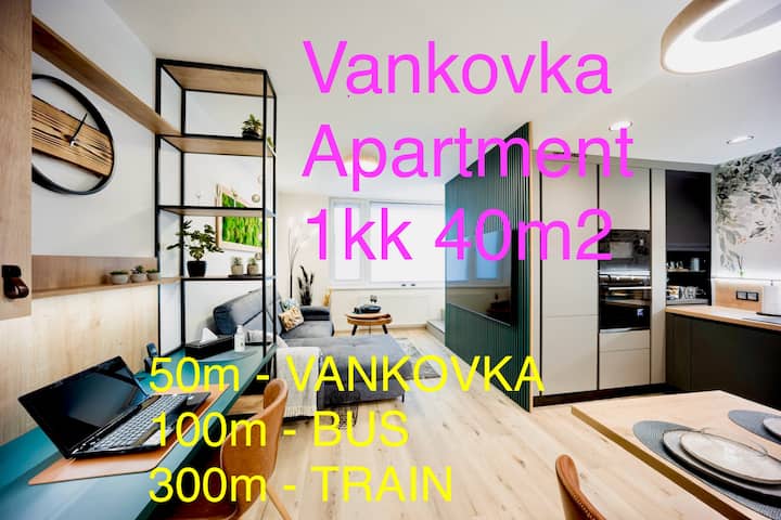 Dh Vankovka Apartment 1kk - Bus, Vankovka (50m) - 브르노