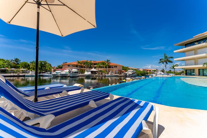 Toplocation•luxe•marinafront•hammock•grill - Puerto Aventuras