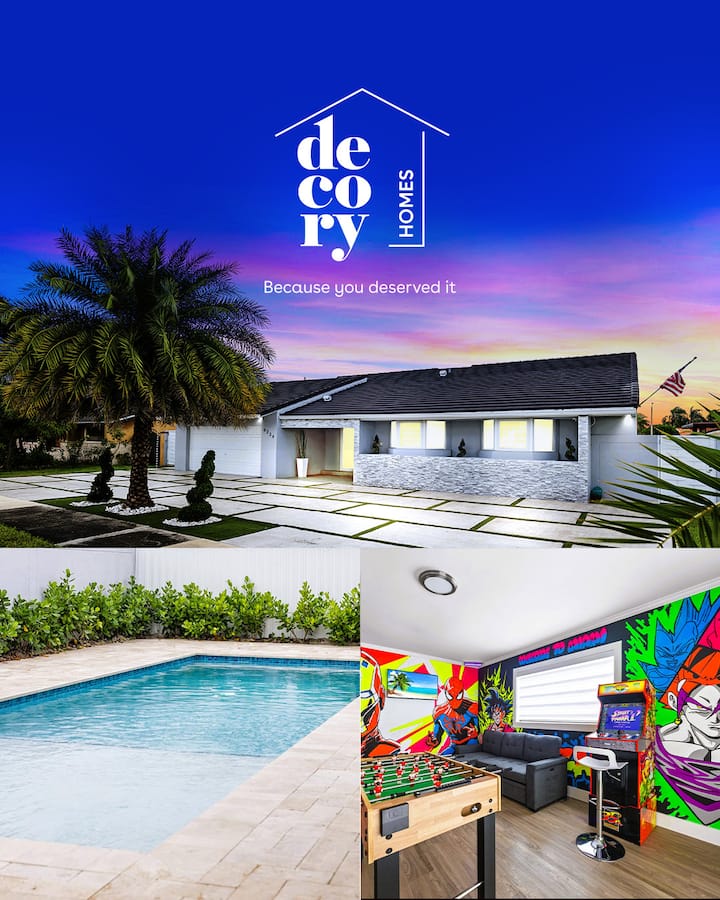 Luxury Gables Resort/5bedrooms/workarea/gameroom - Doral