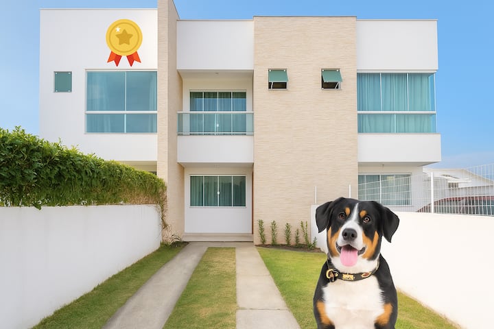 Casa Nova! Garagem, Ar, Churrasqueira, 950m Do Mar - Florianópolis