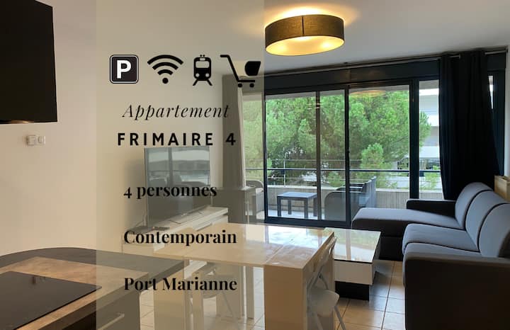 087 - Frimaire 4 - T2 - Port Mariane -Parking - Palavas-les-Flots