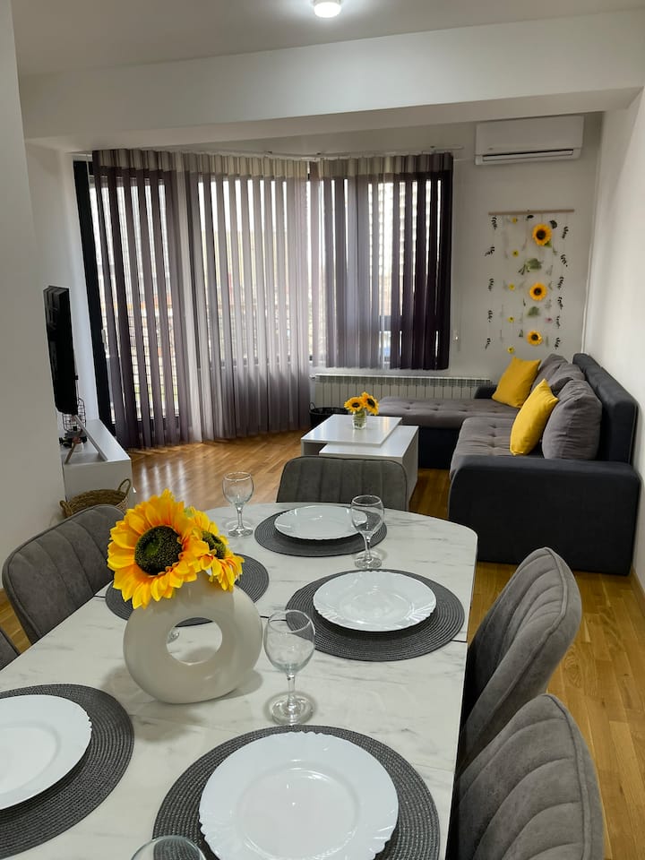 Sunflower City Center With Free Garage - Szkopje