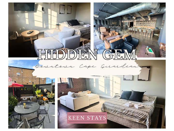 Studio Apt | King Bed, Full Kitchen · By Keenstays - Cape Girardeau, MO