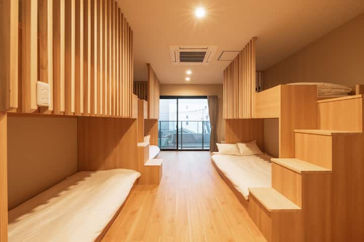 Hakata 55sq.m. 2bathroom Private Bunkbed Apartment - Fukuoka