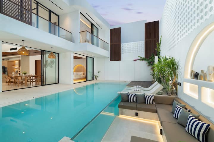 Modern 3br Tropical Boho Villa With Pool In Canggu - Jember