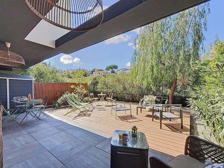 Jardin Privé & Piscine -  Plage 2km - Antibes