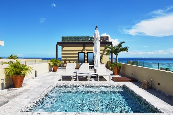 Exclusive View |Terrace With Pool, Jacuzzi & Bar - Playa del Carmen