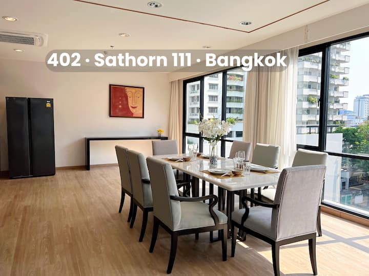 402: Modern Thai-style 4beds 4baths, Pool&gym View - Bangkok