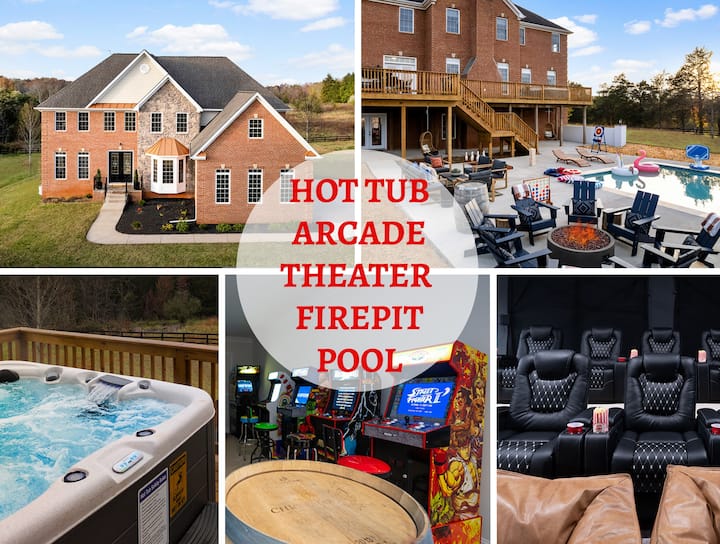 Christmas Available!~large Arcade~theater~hot Tub - Culpeper, VA