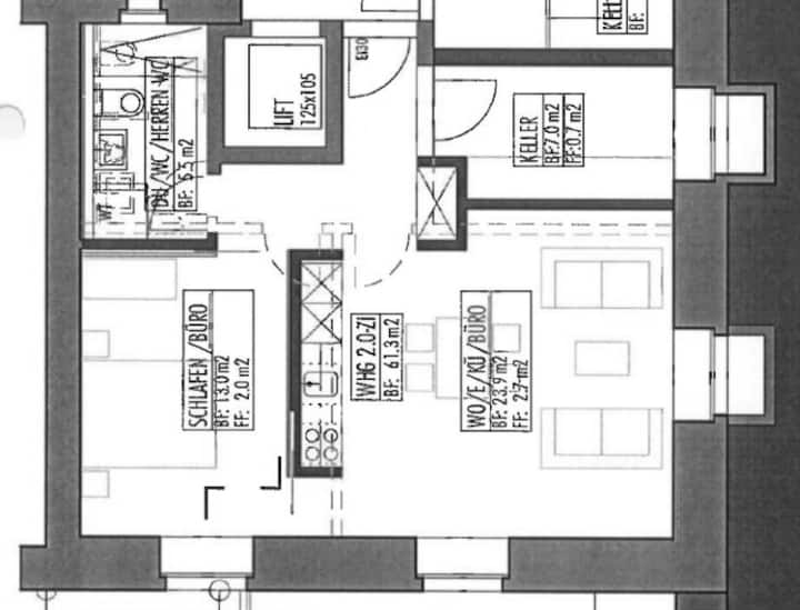 Zürich Central Station, 2 Bedroom, Cleaning Incl. - Zurich main station