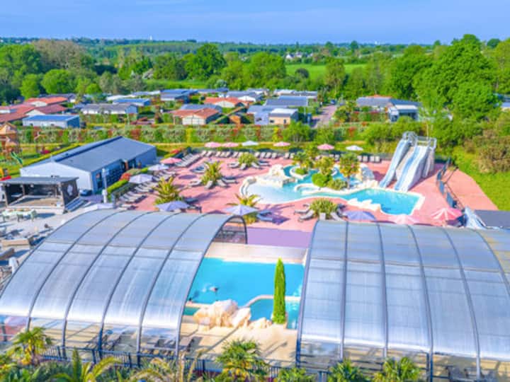 Hébergement Chalet  Camping 5* Avec Parc Aquatique - Manche