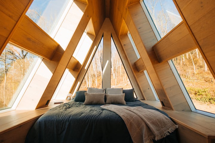 Diamond View Pa: A-frame~hot Tub~sauna~city View - Ligonier, PA