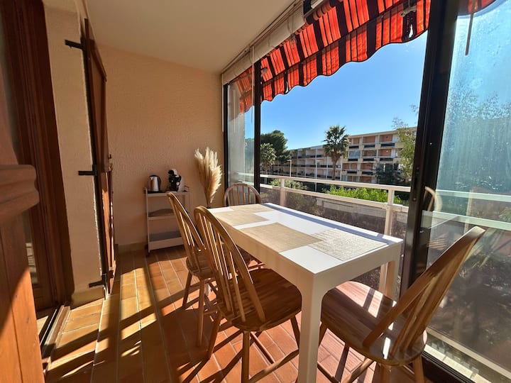 La Favière - Cosy T2 4pers - Veranda - 400m Plage - Bormes-les-Mimosas