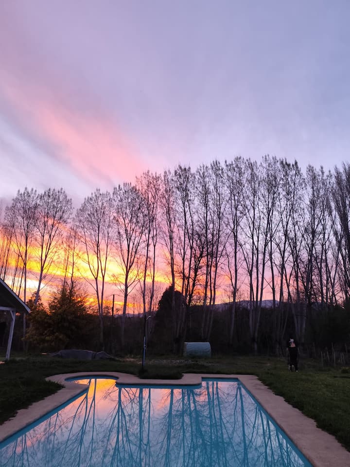 Cabaña Con Piscina Y Tinaja - Quillón