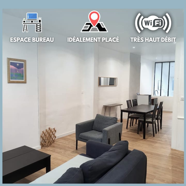 ღ Delfosse •3 Chambres, Extérieur Et Wifi Fibre - Douai