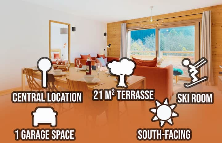 Confort & Vue Xxl | 3 Chambres + Terrasse+ Parking - Champagny-en-Vanoise