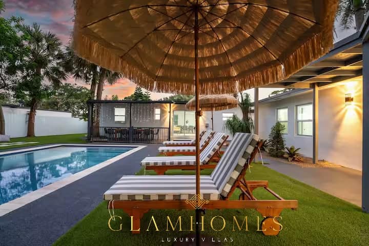 Resort Villa | Modern Pool | Outdoor Dining | Tann - Pompano Beach, FL