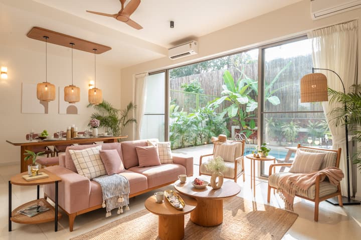 Tbk Villa R8 I Pvt Pool | Vagator| 5 Mins To Beach - Anjuna