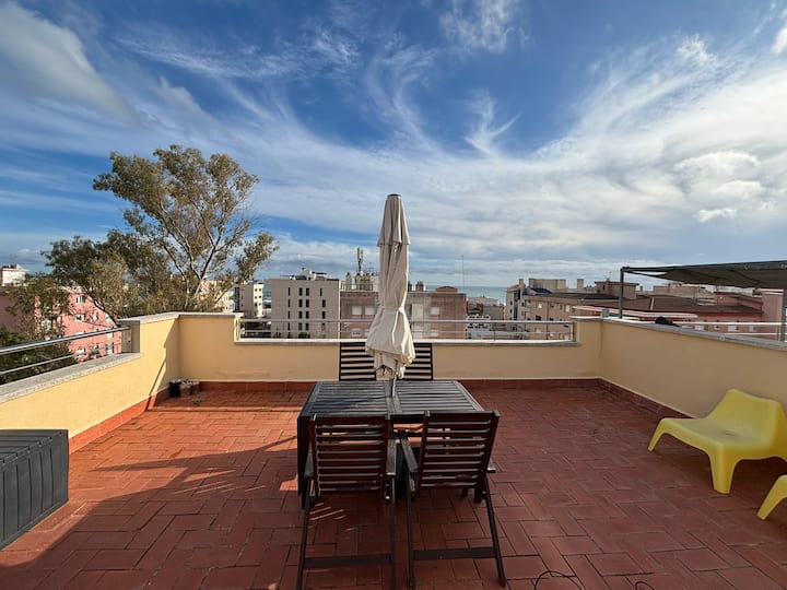 Vistas Al Mar, Ascensor,  Solárium Y Wifi - Calafell