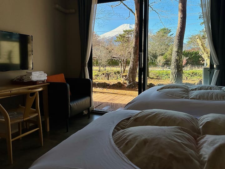 山中湖歩き５分、富士山ビュー、樹美縁洋室 101 - Mount Fuji