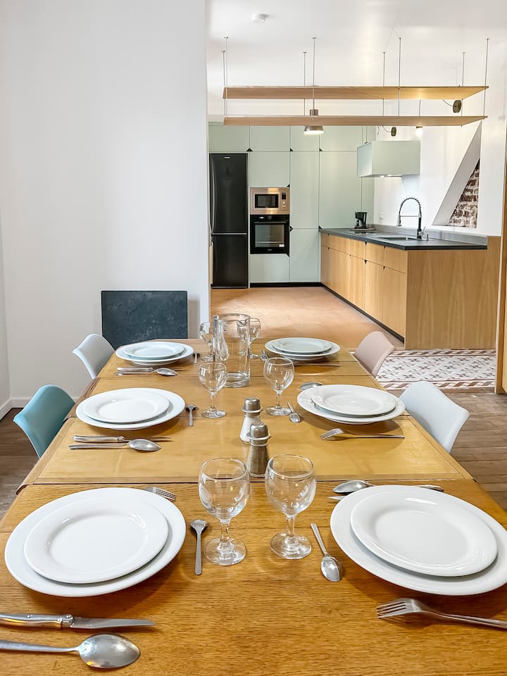 Maison Atypique Accès Direct Paris, Cuisine Design - Colombes
