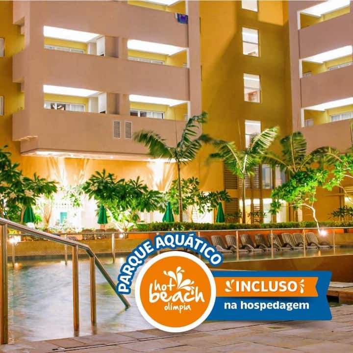Apartamento No Hot Beach De 1 Dormitórios - Olímpia