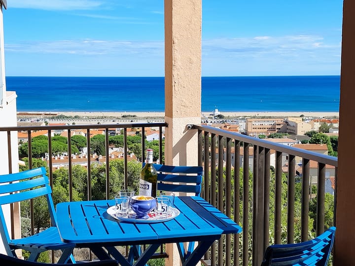 Appt. 4 Pers Vue Mer, Piscine, Parking Tennis N366 - Saint-Pierre-la-Mer