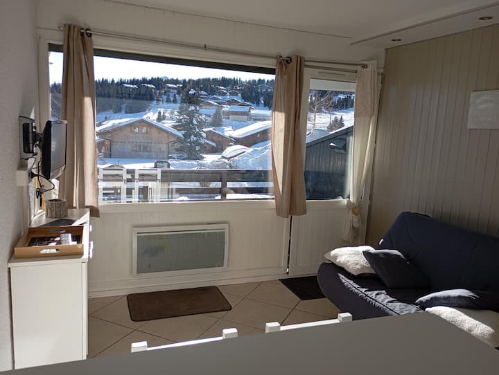 A 3 Min Des "Carrets", Studio 21m² Les Saisies - Hauteluce