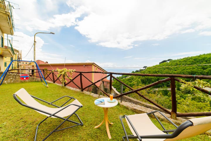 Casa Tranquilla Vista Mare In Costiera Amalfitana - 살레르노