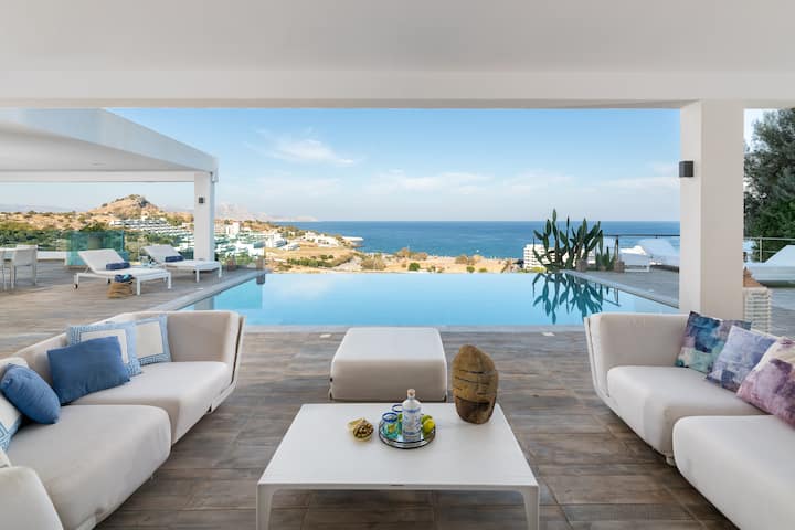 Luxury Villa Oceania Lindos With Infinity Pool - Lindos