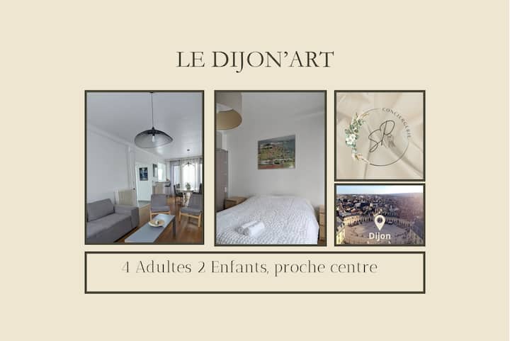 Le Dijon'art, Parking Privé, Spacieux, 2 Chambres - Dijon