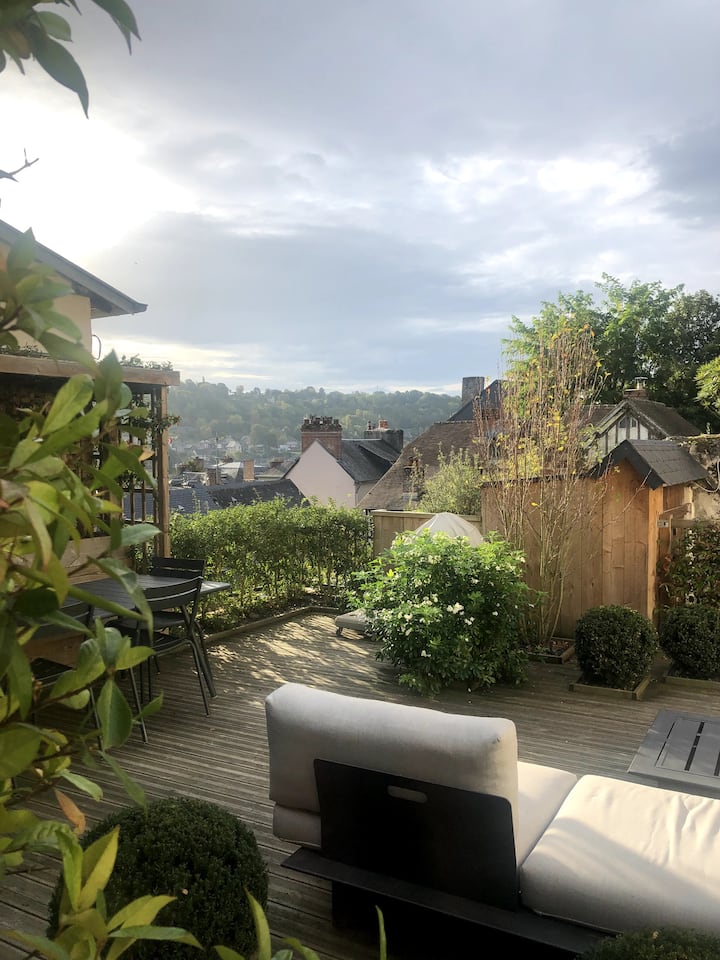 Maison Lumineuse, 3 Ch, Jardins Avec Vue Dégagé - Honfleur