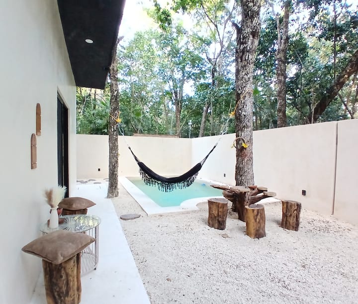 Casa Selva Large Private Pool & Jungle View - Tulum