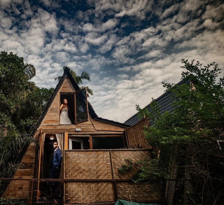 Luxury A-frame Villa :Utpala| Romantic Hammock|goa - Goa