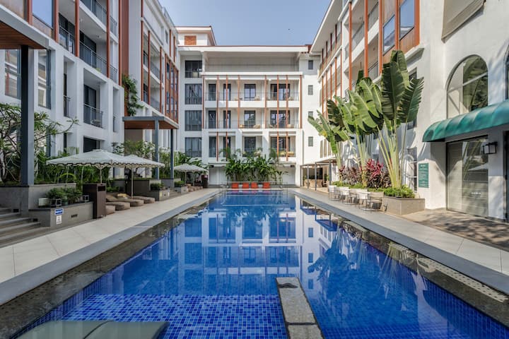 Hidden Gem | Luxe Suite W Pool View - 1km To Beach - Goa