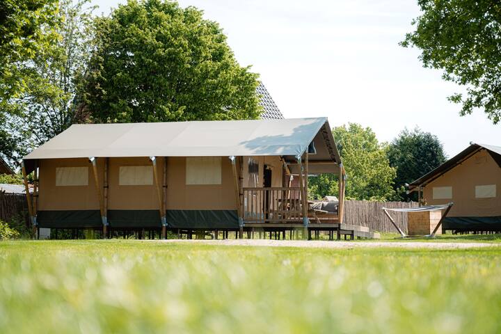 Glampingtent Wood Xl Tuinzicht Met Sanitair/keuken - Aalsmeer