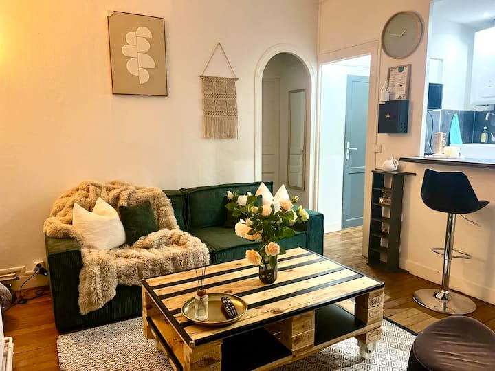 T2 Cosy à Tours Centre / Parking / Wi-fi / 4 Pers - Tours