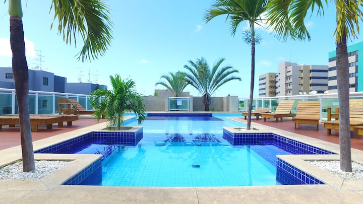 Beira-mar Jatiúca I Piscina I Cobertura I Vista - Maceió