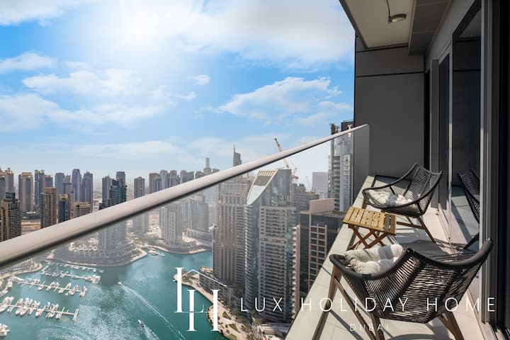 Lux | Lavish Suite With Full Marina View 4 - Dubái