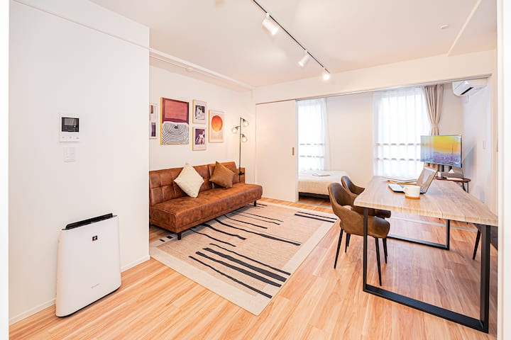 Comfy 1bd Apt W/tv, Sofa In Kikukawa-shinjuku Line - Ueno
