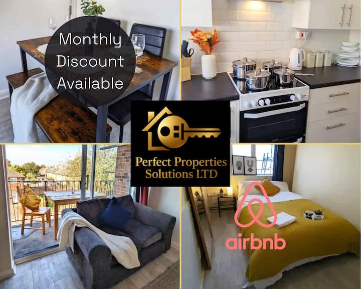 Professional 3-bed Flat (Sleeps 5) - Colchester