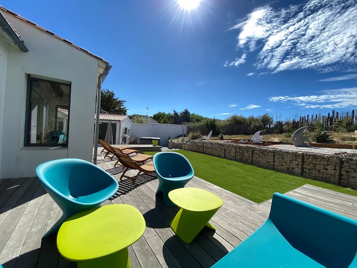 Villa Les Dunes Les Pieds Dans Le Sable /Spa 4ch - Île de Ré