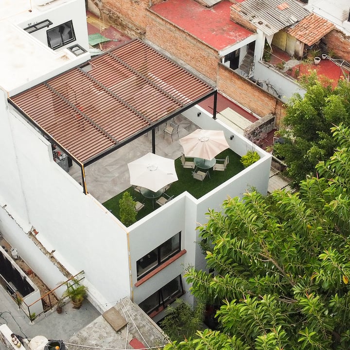 American Neighborhood: 2 Spacious Apartments + Bbq - Guadalajara