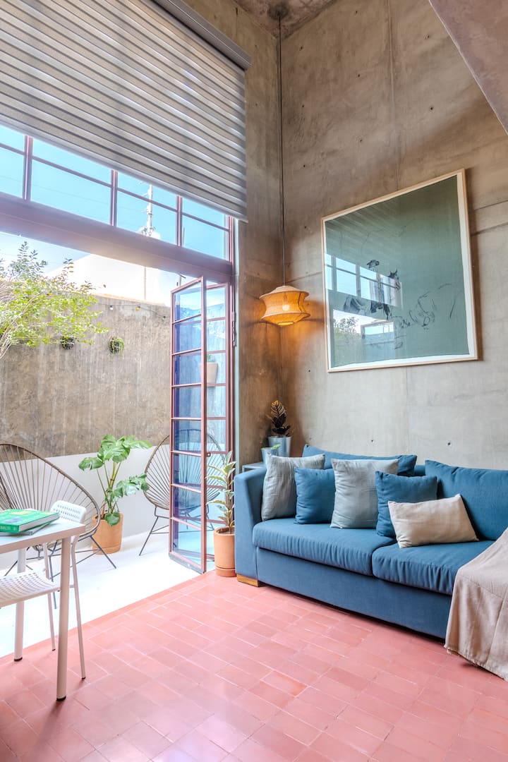 Industrial Loft, Top Location, A/c, Design & Art - Guadalajara