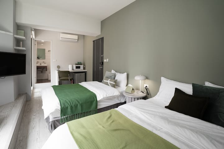 *Room B+d+e|5床3衛|落地窗陽台|電梯大樓|中山捷運站|中山商圈 | 5-8p - Taipei