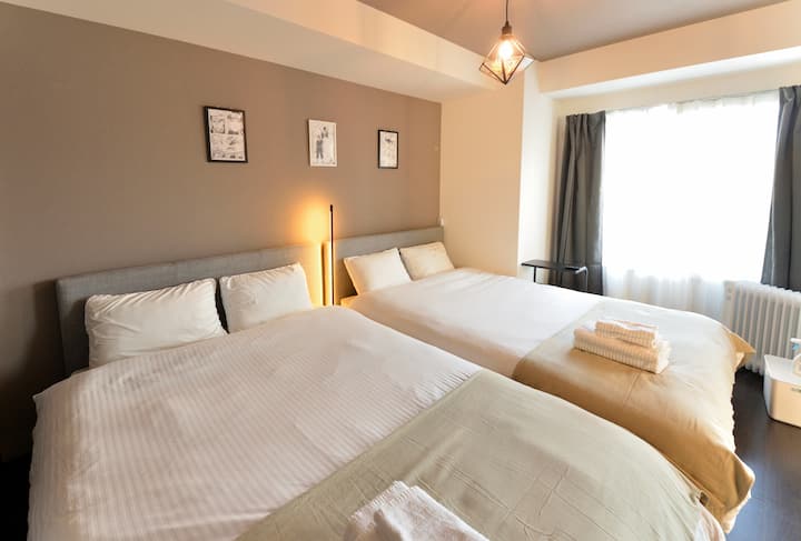 無料駐車場！観光地 徒歩5分(サッポロビール博物館、大型モール)！60㎡！札幌駅近く - Sapporo