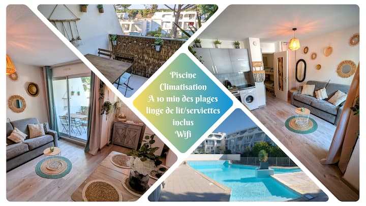 La Clé Des Sables, Résidence Avec Piscine - La Grande-Motte